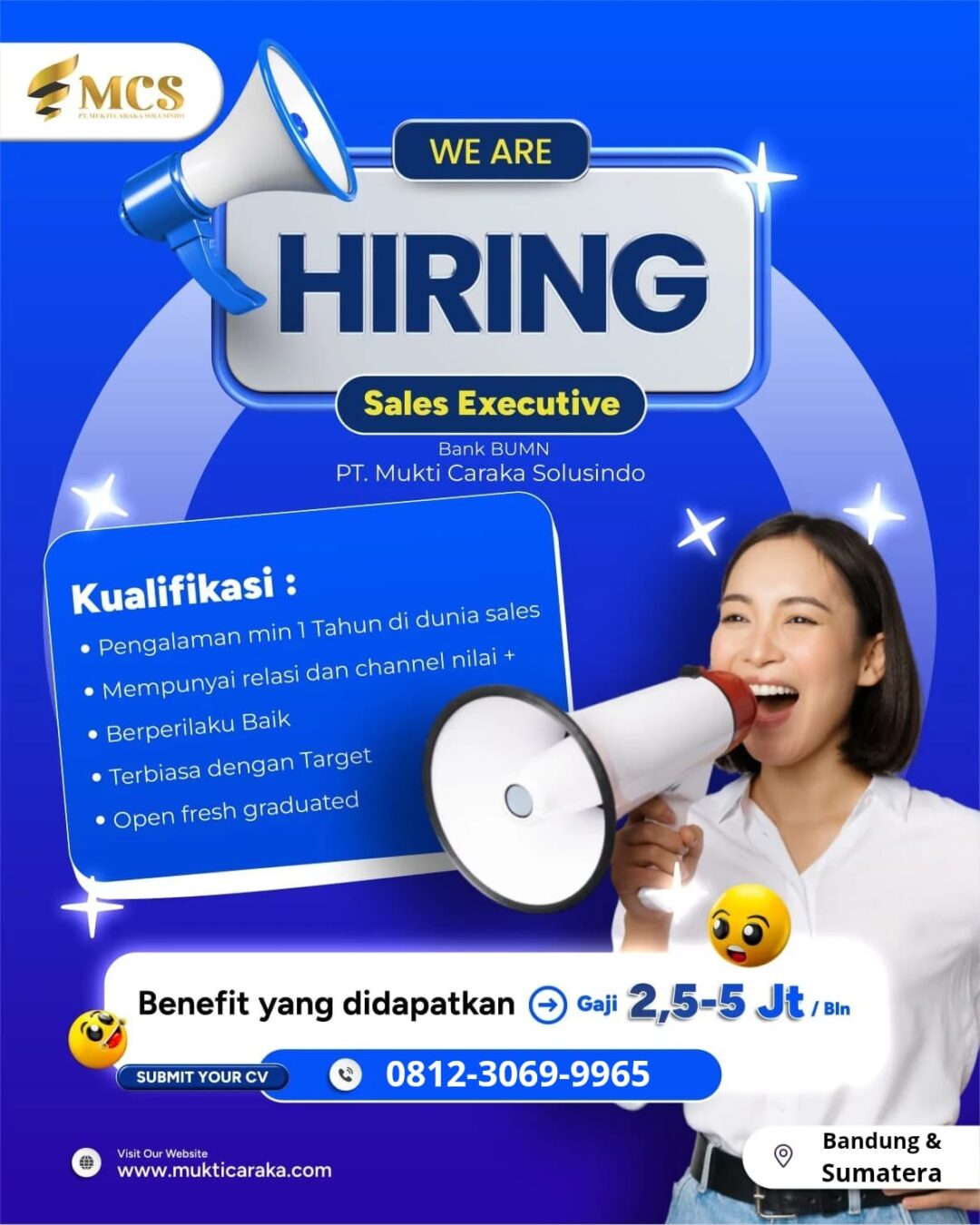 Lowongan Kerja Sales Executive - SPV/ Team Leader di PT. Mukti Caraka ...