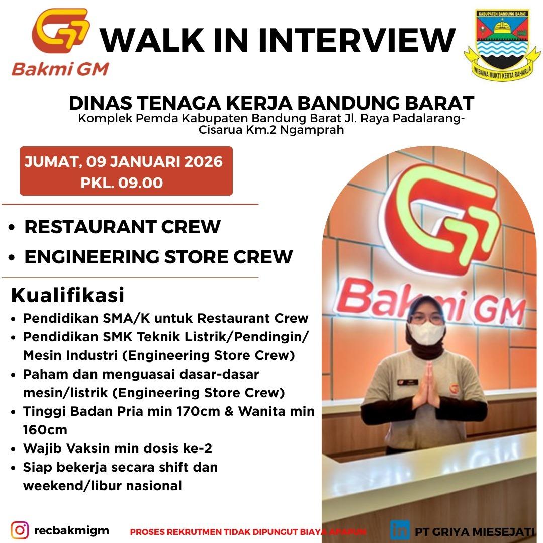 Lowongan Kerja Restaurant Crew - Engineering Store Crew di PT. Griya ...