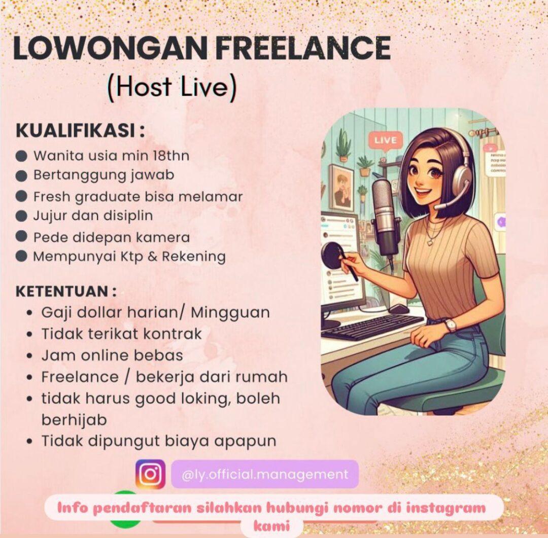 Lowongan Kerja Host Live di LY Management - LokerBandung.id