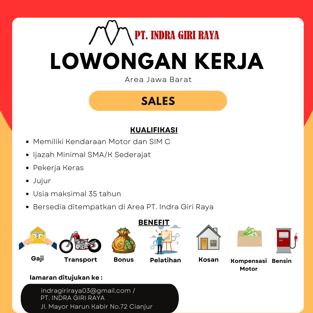 Lowongan Kerja Sales di PT. Indra Giri Raya - LokerBandung.id